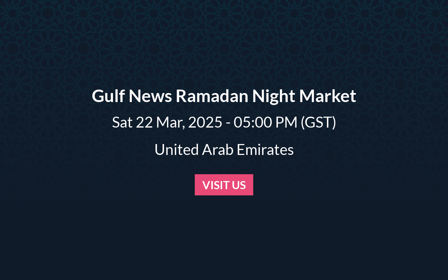Gulf News Ramadan Night Market